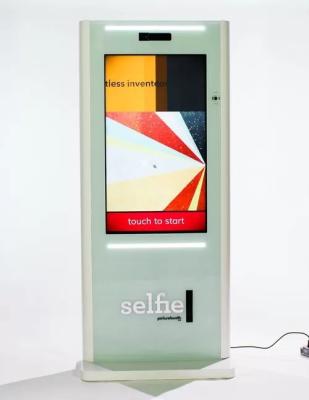 China Removable Photo Booth Kiosk 43 Inch Tempred Glass Surface Full HD LED Panel for sale