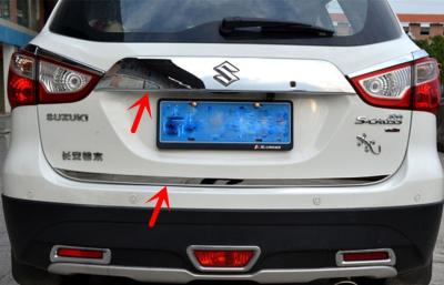 China Suzuki S-cross 2014 Stainless Steel Back Door Garnish and Lower Trim Stripe for sale