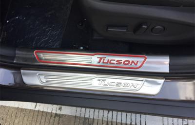 China New Hyundai Tucson 2015 2016 Stainless Steel Side Door Sill Scuff Plates for sale