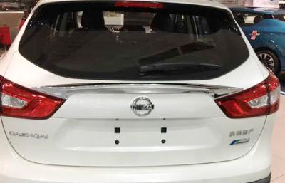China Back Window Trim Parts For Nissan Qashqai 2015 2016 3D Carbon Fiber and Chrome for sale