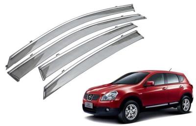 China Rain Shield For Nissan Qashqai 2008 - 2014 With Stainless Steel Stripe for sale