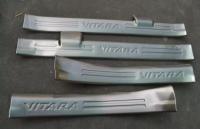 China Inner And Outer Side Door Sill Plates For Suzuki Vitara 2015 , Stainless Steel Material for sale