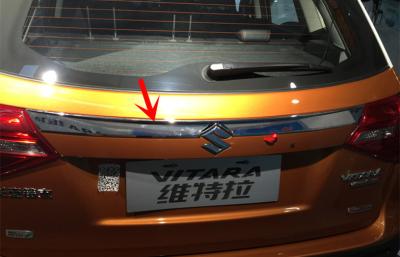China Tail Gate Molding Auto Body Trim Parts For Suzuki Vitara 2015 2016 Back Door Chromed Garnish for sale
