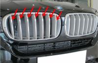 China BMW F15 New X5 2014 2015 Exterior Auto Body Trim Parts Stainless Steel Front Grille Molding for sale