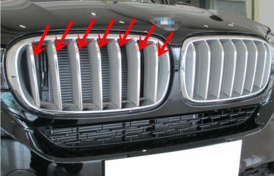 China BMW F15 New X5 2014 2015 Exterior Auto Body Trim Parts Stainless Steel Front Grille Molding for sale