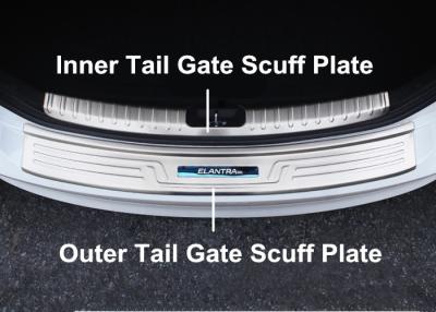 China Stainless Steel Illuminated Door Sills Tail Gate Scuff Plate For Hyundai Elantra 2016 Avante for sale