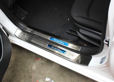 China Hyundai Elantra 2016 Avante Inner and Outer Illuminated Stainless Steel Door Sills for sale