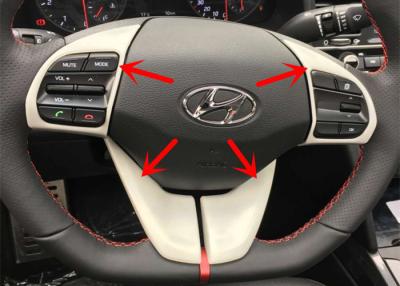 China Chromed Auto Interior Steering Wheel Garnish for Hyundai Elantra 2016 Avante for sale