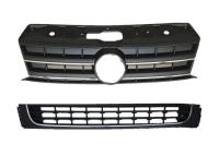 China Plastic ABS Auto Front Grille and Lower Bumper Grille For Amarok 2011 2012 - 2015 2016 for sale