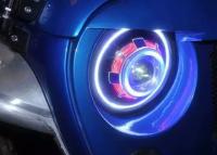 China Starry Sky Style LED Daytime Running Lights Headlamp Assy For JEEP Wrangler (JK) 2007 - 2017 for sale