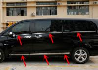 China Benz Vito 2016 Auto Body Trim Parts , Side Door Moulding and Window Bezels for sale