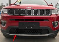 China Jeep Compass 2017 Auto Body Trim Parts , Chromed Front Bumper Lower Garnish for sale