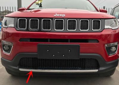 China Jeep Compass 2017 Auto Body Trim Parts , Chromed Front Bumper Lower Garnish for sale