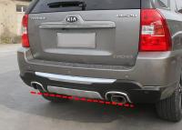 China Custom Car Bumper Guard For KIA Sportage 2007 Rear Bumper Guard with Chrome Trim for sale