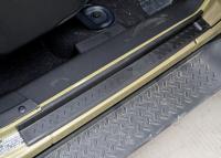 China Durable Side Car Door Sill Plates Plastic Steel Material For Jeep Wrangler 2007+ for sale