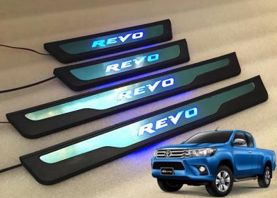 China TOYOTA All New Hilux Revo 2016 2017 LED Light Side Door Sill Scuff Plates for sale