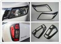 China Black and Chrome Headlight Bezels And Taillight Cover For Nissan NP300 Navara 2015 for sale