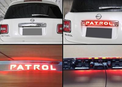 China Chromed Tail Gate Garnish With LED Stop Light for Nissan All New Patrol 2016 for sale