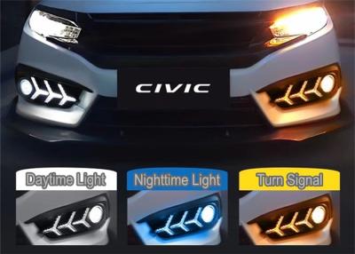 China Lamborghini Style Universal Fog Lamp Rear Bumper Led Lights For Honda New Civic 2016 2018 for sale