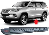 China Toyota Fortuner 2016 2018 Steel Side Step Bars TRD Style Replacement Parts for sale