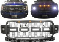 China Wholesaler Ford 2018 New F150 Car Front Grille With Daytime Running Light Black Color for sale