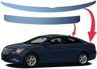 China Auto Sculpt Roof Spoiler and Rear Trunk Spoiler for Hyundai Sonata 2010-2014 Distributor for sale