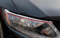 China Custom Tinted Chrome Headlight Bezels , Head Lamp RIM For NISSAN X-TRAIL 2014 for sale