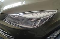 China 2 pieces kit Chrome Headlight Bezels and Taillight Molding for 2013 / 2015 Ford Kuga Escape for sale