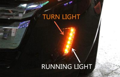 China Outside White LED Running lamp , Daytime running lamp with turn light for sale