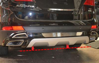 China HYUNDAI GRAND SANTAFE Bumper Protector Bar Rear Guard With chrome for sale