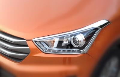 China Chrome Front Car Headlight Covers Molding Trim Cover Garnish For Hyundai IX25 for sale