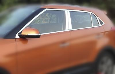 China Hyundai ix25 2014 Car Window Trim , Customized Stainless Steel Trim Stripe Manufacturers for sale
