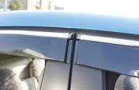 China Wind Deflectors For Chery Tiggo 2012 Car Window Visors With Trim Stripe for sale