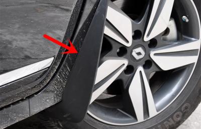 China PP Black Car Mud Guards For Renault Koleos 2012-2016 Mud Flaps / Splash Guard for sale