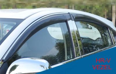 China Stainless Steel Trim Stripe Window Visors For HONDA HR-V 2014 VEZEL Awning for sale