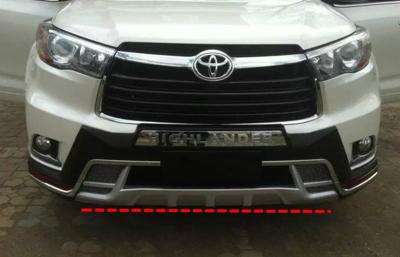 China Front And Rear Car Bumper Guard For TOYOTA HIGHLANDER 2014 2015 KLUGER for sale