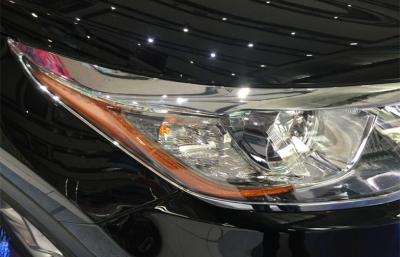 China High Precision Chrome Car Headlight Covers for TOYOTA Highlander 2014 2015 Kluger for sale