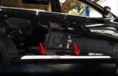 China Stainless Steel Side Door Auto Body Trim Parts For Toyota Highlander Kluger 2014 2015 for sale