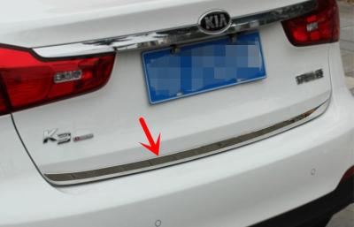 China Back Door Garnish Stainless Steel Auto Trim Parts For Kia K3 2013 2015 for sale