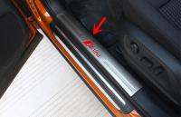 China Audi 2012 Q3 Illuminated Interior Door Sill Plates , Car Door Pedal for sale