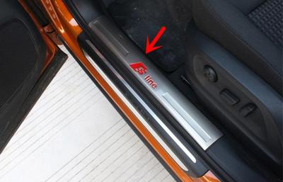 China Audi 2012 Q3 Illuminated Interior Door Sill Plates , Car Door Pedal for sale