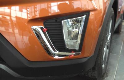 China Chromed Front Fog Lamp And Rear Bumper Light Garnishs For Hyundai IX25 Creta 2014 for sale