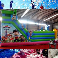 China Adult Party Games Large PVC Paw Patrol Inflatable Jumping Castle Slide with Obstacle for sale