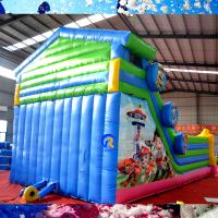 China Adult Party Games Large PVC Paw Patrol Inflatable Jumping Castle Slide with Obstacle for sale