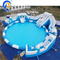 China Oversized Pool Polar Bear Water Slide PVC Adult Size Aquatic Toy for 10 Passengers for sale