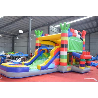 China 14 Years up Gender-Neutral Commercial Grade Inflatable Bounce House with Slide and Pool for sale