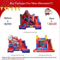 China 5-10 Allowable Passengers Cartoon Package Amusement Park Inflatable PVC Toys for Kids for sale