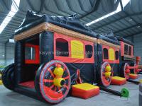 China Commercial Inflatable Train Obstacle Course Combo Bounce House for Outdoor Kids Games for sale