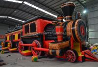 China Commercial Inflatable Train Obstacle Course Combo Bounce House for Outdoor Kids Games for sale