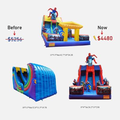 China Spiderman Inflatable Slides for Kids The Perfect Addition to Your Party Rental Inventory for sale